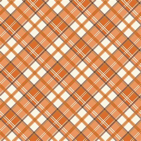 Orange Plaid Fabric Plaid Orange Sparkle Shades Of Autumn By My Minds