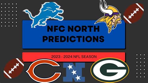 Nfc North Predictions 2023 2024 Nfl Season Youtube