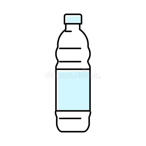Empty Water Plastic Bottle Color Icon Vector Illustration Stock Vector Illustration Of Color