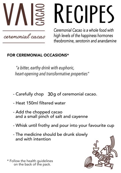 Prepare Ceremonial Cacao Vaicacaode