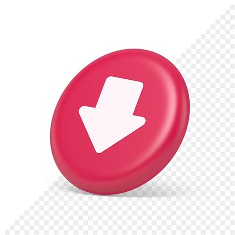 premium psd arrow down button keyboard navigation pointer cyberspace