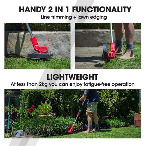 Baumr Ag 20v Line Trimmer Whipper Snipper Electric Li Ion Cordless Garden Tool Woolworths