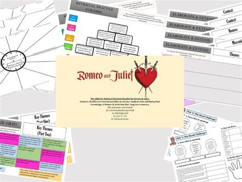 Ultimate Retrieval Revision Guides Romeo And Juliet Jekyll And Hyde An Inspector Calls