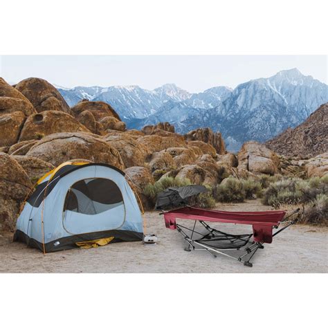 Zenithen Limited Oc582s Bd Portable Folding Hammock With A Retractable Canopy Red Wayfair
