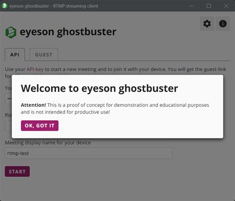 Eyeson Ghostbuster Offsite Streams In Your Meeting With A Click