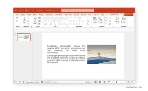 06text Aligned In Powerpoint To An Image Slidemodel