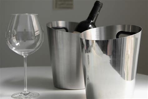 키친초이스 스텐 아이스버킷 샴페인 와인 쿨러 버켓 얼음통 실버컬러 위시버킷