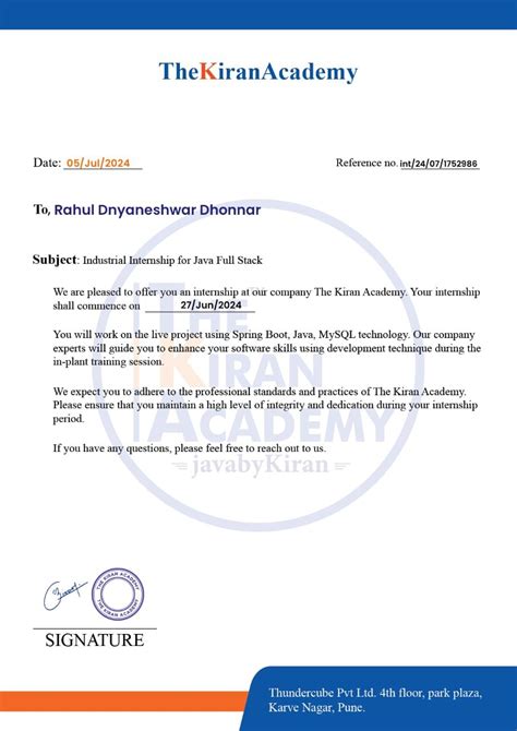 Rahul Dhonnar On Linkedin Internship Java Springboot Mysql