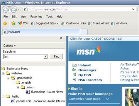 Internet Explorer Favorites Search Ghacks Tech News