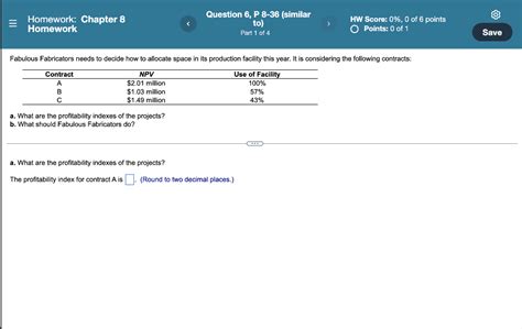 Solved Homework Chapter 8 Homework Question 6 P 8 36