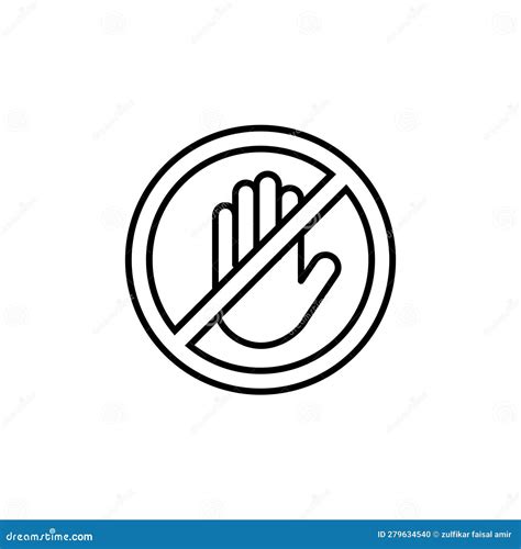 Stop Icon Stop Road Sign Hand Stop Icon Vector Stock Vector