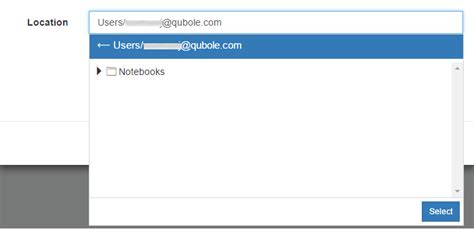 Managing Notebooks — Qubole Data Service Documentation
