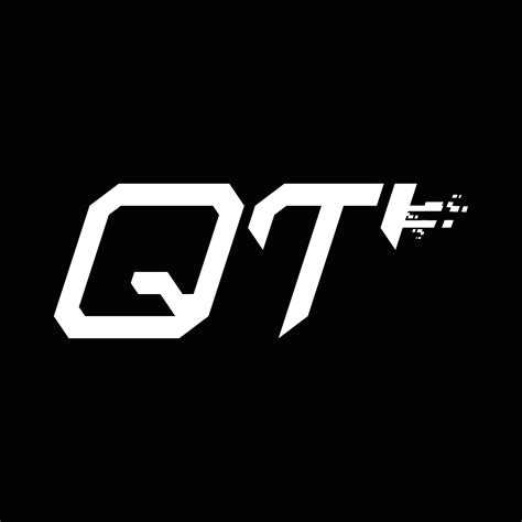 Qt Logo Monogram Abstract Speed Technology Design Template 16570081