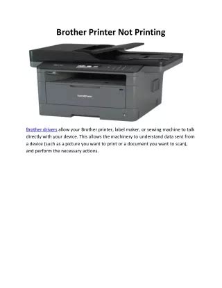 PPT Why Brother Printer Is Not Printing PowerPoint Presentation Free Download ID