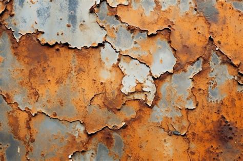 Premium Ai Image Metal Rust Background
