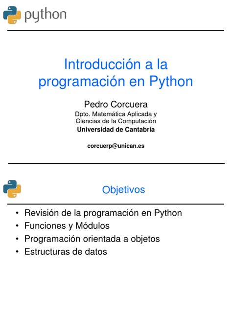 Intro Python Pdf Python Lenguaje De Programación Programación