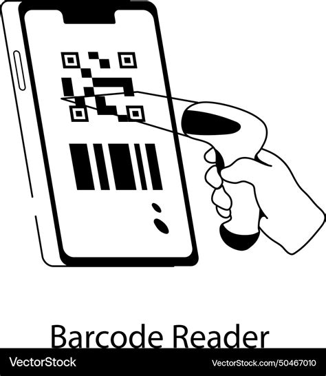 Barcode Reader Royalty Free Vector Image Vectorstock