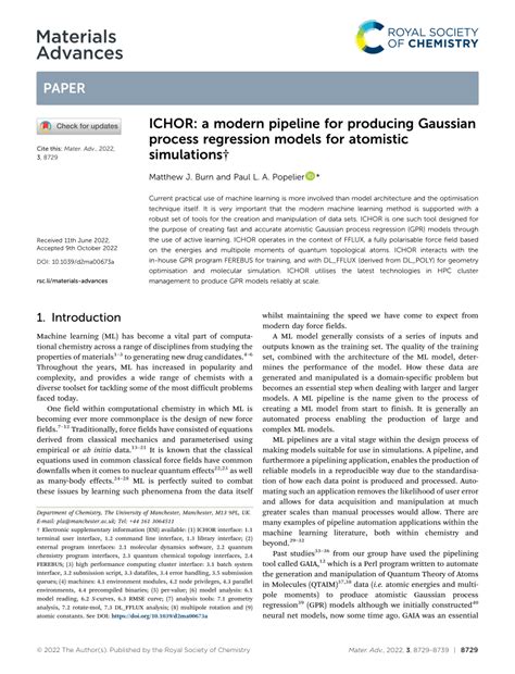 pdf ichor a modern pipeline for producing gaussian process
