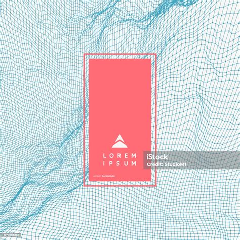 추상 과학 또는 기술 배경 그래픽 디자인입니다 네트워크 그림입니다 3 차원 격자 표면입니다 0명에 대한 스톡 벡터 아트 및 기타 이미지 Istock