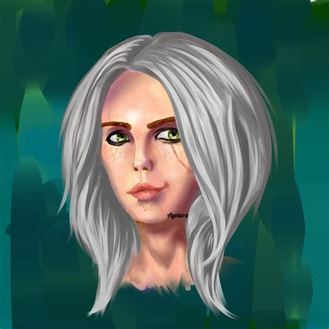 Я решила нарисовать Цири с вот такой прической Цири Ciri Witcher Персонажи The