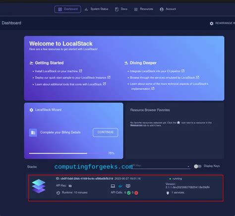 Run Local Aws Cloud Stack Using Localstack On Linux Computingforgeeks