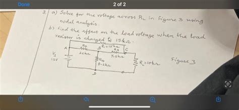 Solved A Solve For The Voltage Across RL In Figure 3 Using Chegg Com
