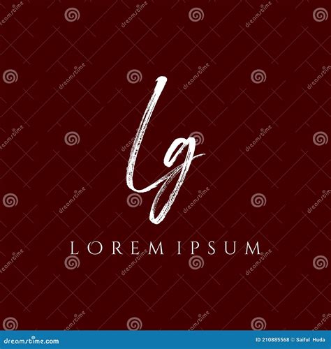 Letter LG Simple Monogram Logo Icon Design Stock Vector Illustration Of Design Circle