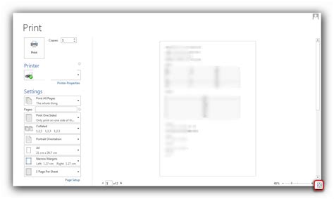 Microsoft Word Print Preview One Page Super User