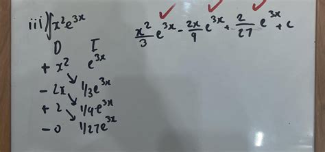 Anyone Else Use The Di Method For Integration By Parts Swipe For Official Solution R 6thform