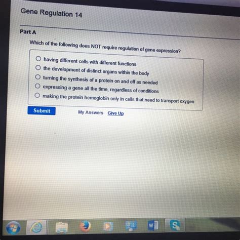 Solved Gene Regulation Gene Regulation Part A Which Of Chegg Com