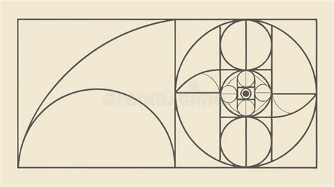 Fibonacci Spiral Pattern Mathematical Ratio And Natural Design Vector Design Generative Ai