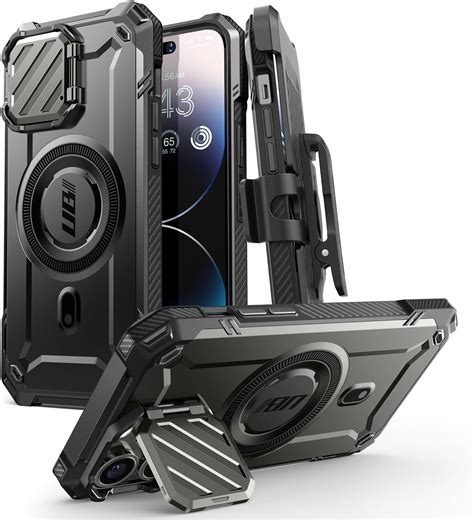 Supcase For Iphone Pro Max Case With Camera Cover Stand Ub Mag Xt Compatible With Magsafe