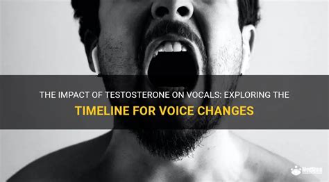 the impact of testosterone on vocals exploring the timeline for voice