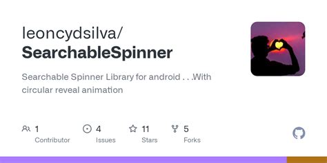 github leoncydsilva searchablespinner searchable spinner library for