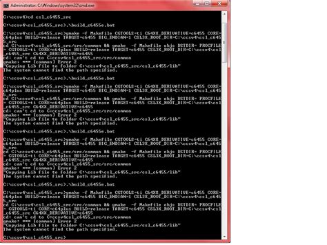 Problem Building Tms320c6455 Cslchip Support Library Processors