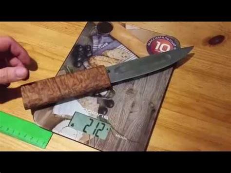 Якутский нож из дамасской стали - YouTube