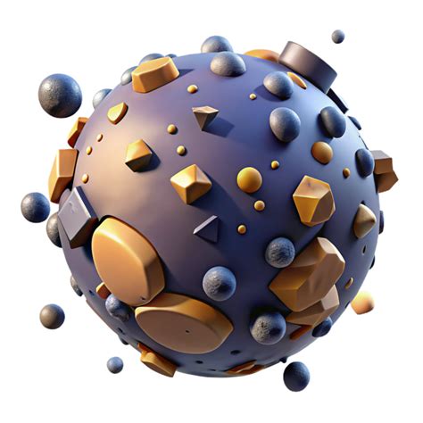 Abstract 3d Sphere Geometric Shapes And Textures 56552028 Png