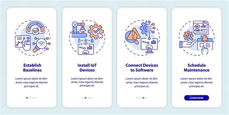 2d значки представляющие набор экранов мобильных приложений для профилактического обслуживания