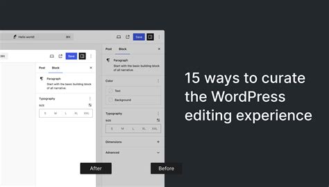 15 Ways To Curate The Wordpress Editing Experience Wordpress Developer Blog