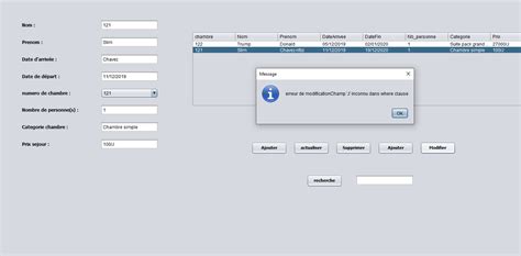 Bug Modifier Des Donn Es Java Mysql Aidez Moi Svp Par