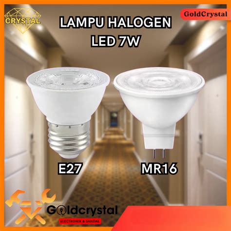 Jual Lampu Halogen Spotlight Led Watt Fitting E Mr Cob Sorot W Lampu Spot Light Tusuk