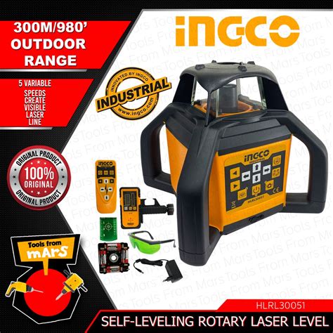 Ingco Self Levelling Line Rotary Laser Level Green Laser Beams