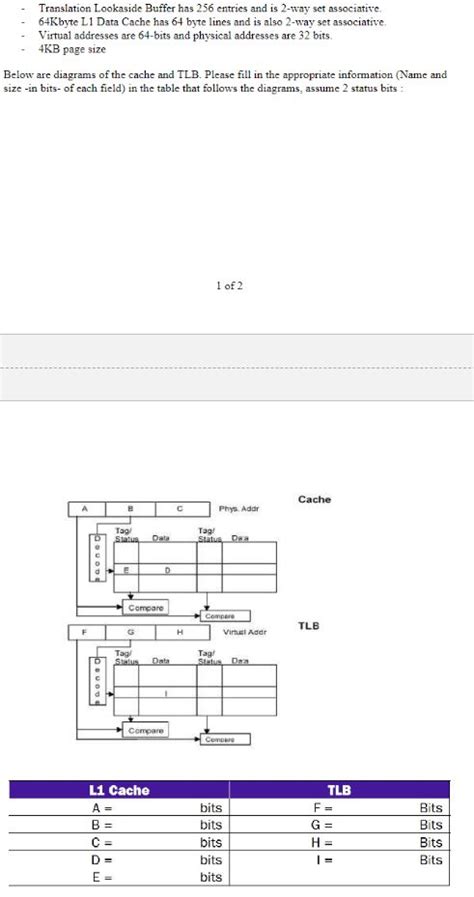 Solved Translation Lookaside Buffer Has Entries And Is Chegg Com