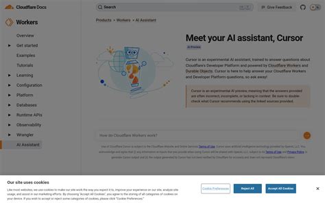 Cursorai Ai助手 · Cloudflare Workers文档