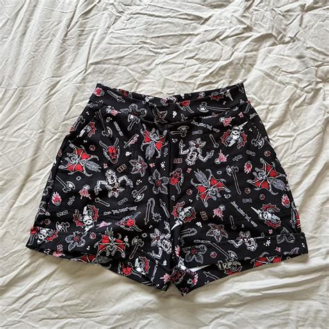 Stranger Things Shorts Size S Blackmilk Depop