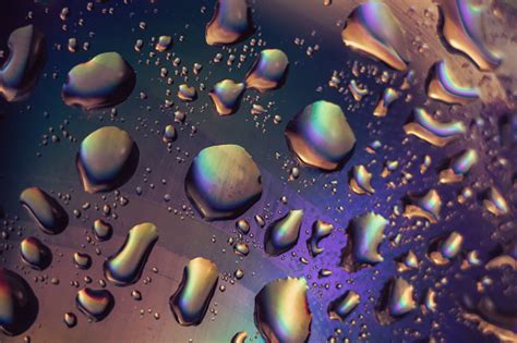 홀로그램 효과의 아름다운 추상화 색상 라이트 워터 드롭 디자인에 대한 배경 패턴입니다 매크로 사진 보기 0명에 대한 스톡 사진 및 기타 이미지 Istock