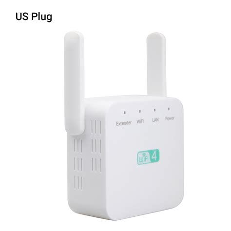 Wireless WiFi Internet Signal Enhancer Amplifier WiFi Extender With Dual External Antennas