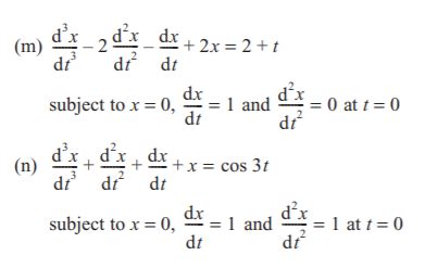 Solved Using Laplace Transform Methods Solve For T The Chegg