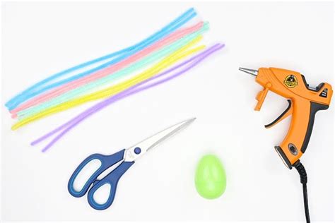 Wrapped Pipe Cleaner Easter Eggs Fuzzy Easter Eggs Craft
