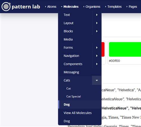 Menu View All List Breaks If Pattern Name And Folder Name Are